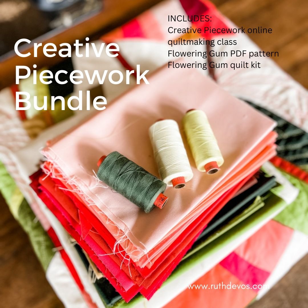 Creative Piecework BUNDLE: Online Class + Quilt Kit – Ruth de Vos: Art