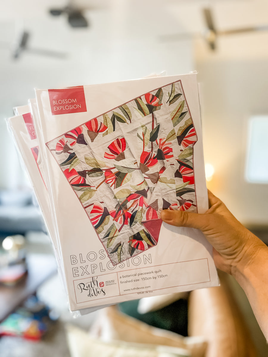 Blossom Explosion PAPER Quilt Pattern – Ruth de Vos: Art