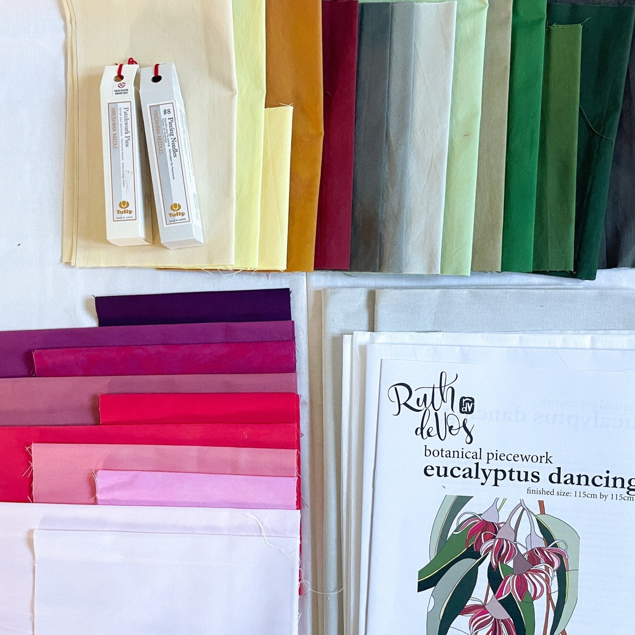 Eucalyptus Dancing Quilt Pattern and Kit BUNDLE – Ruth de Vos: Art