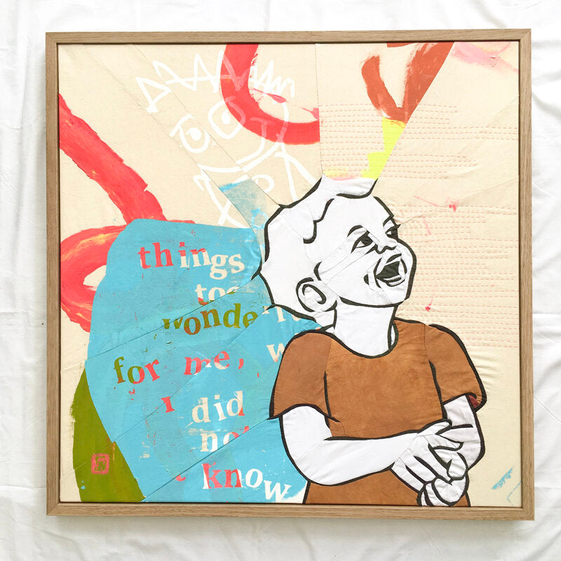 Mesmerised: textile artwork 80cm by 80cm – Ruth de Vos: Art